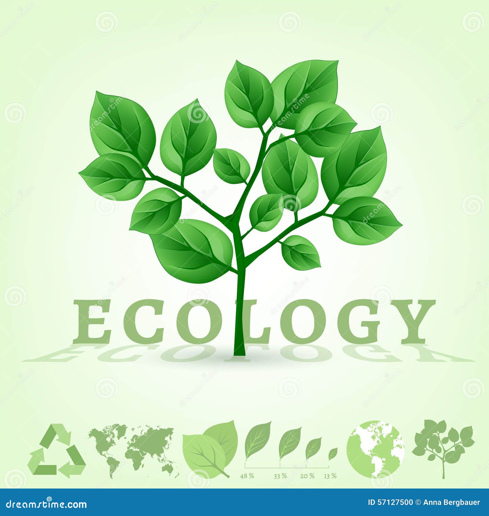 Ecology world infographics stock vector. Illustration of green - 57127500