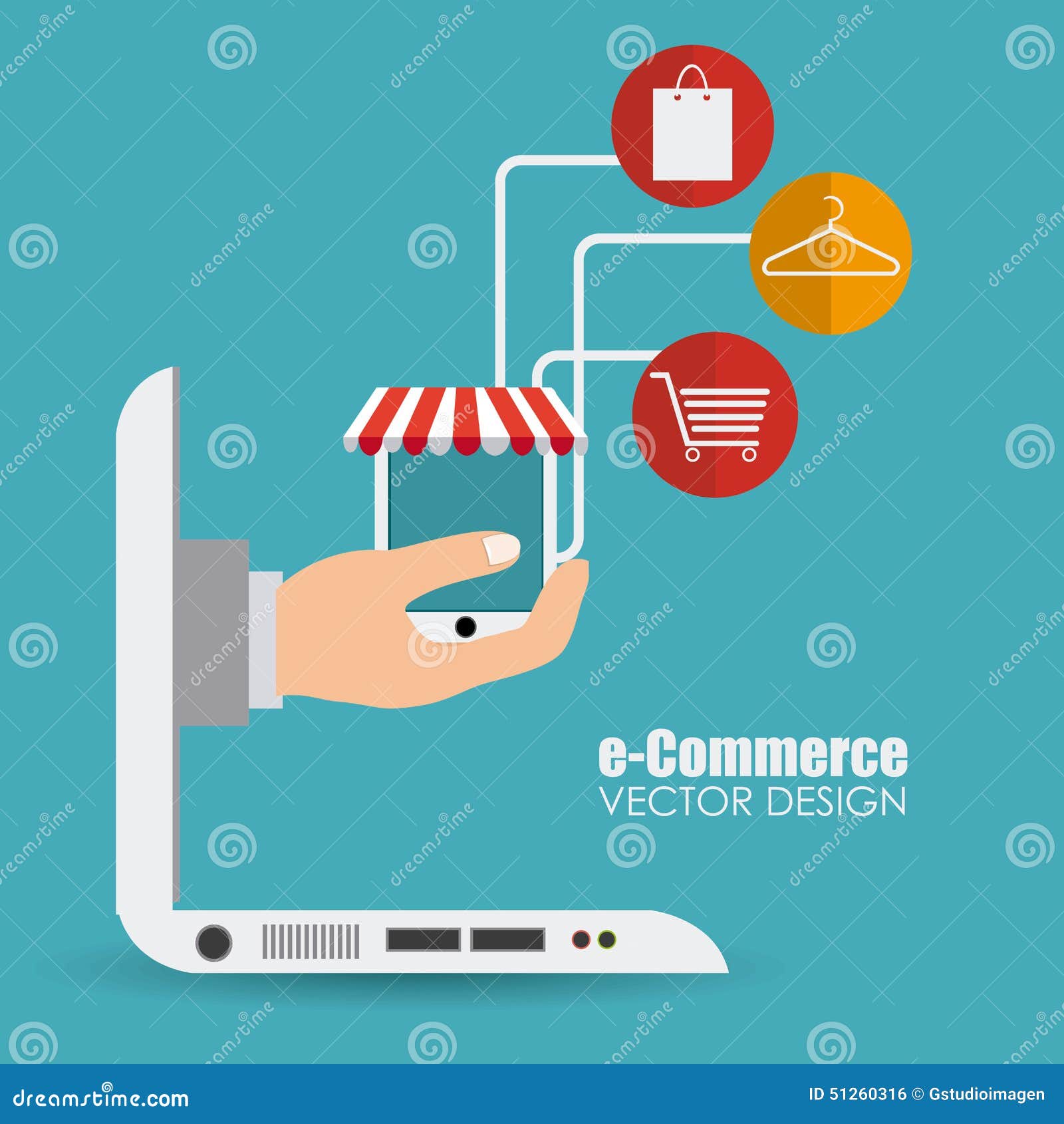 Ecommerce Design, Vector Illustration. Stock Vector - Illustration of ...