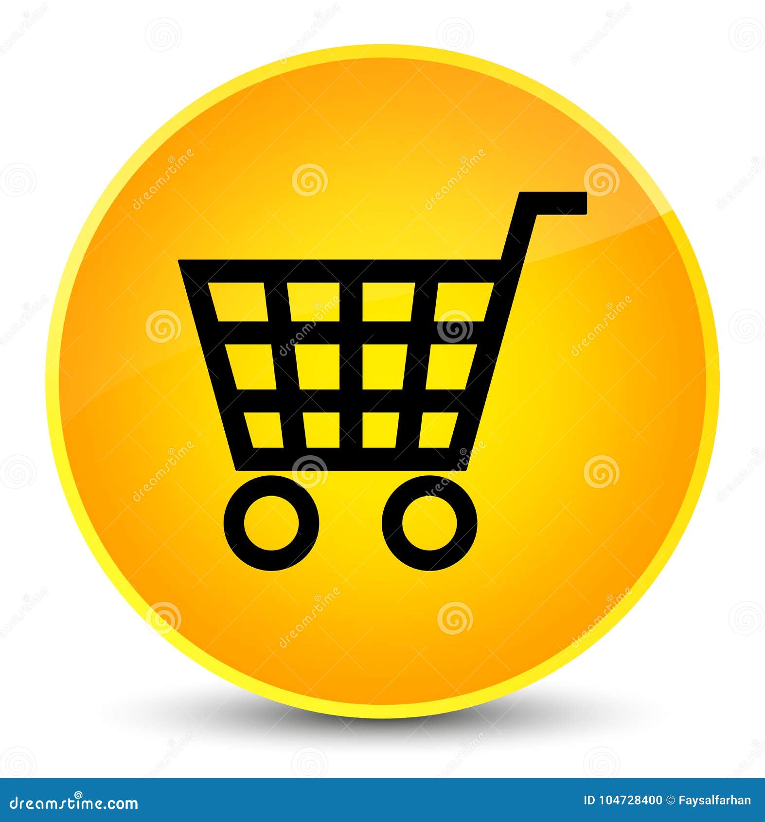 Ecommerce Icon Elegant Yellow Round Button Stock Illustration ...