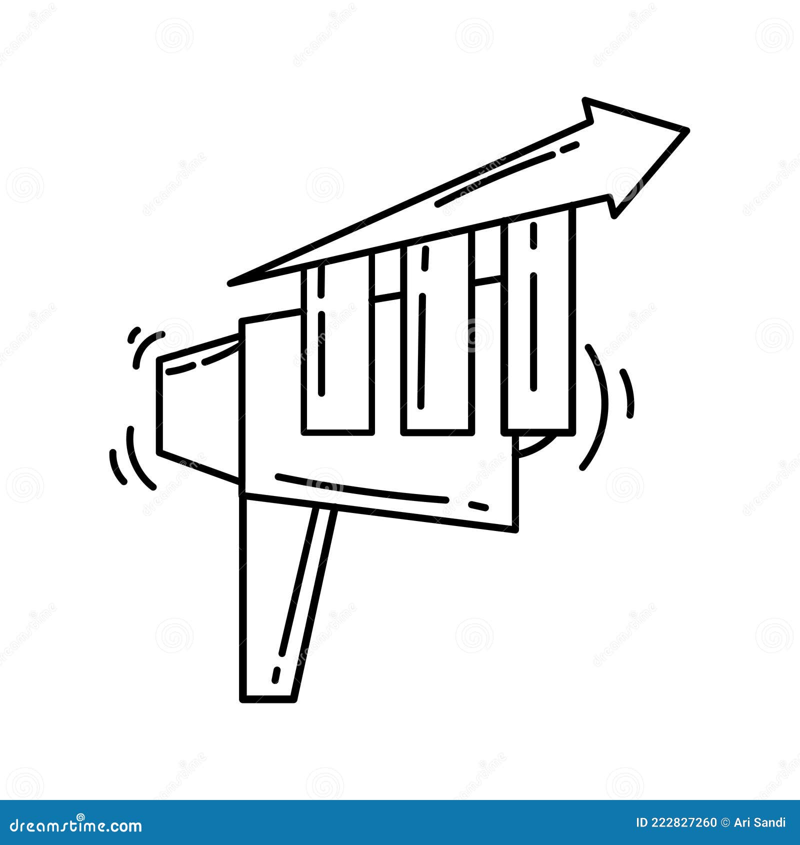 Ecommerce Icon Promote . Hand Drawn Icon Set, Outline Black, Doodle Icon, Vector Icon Stock ...