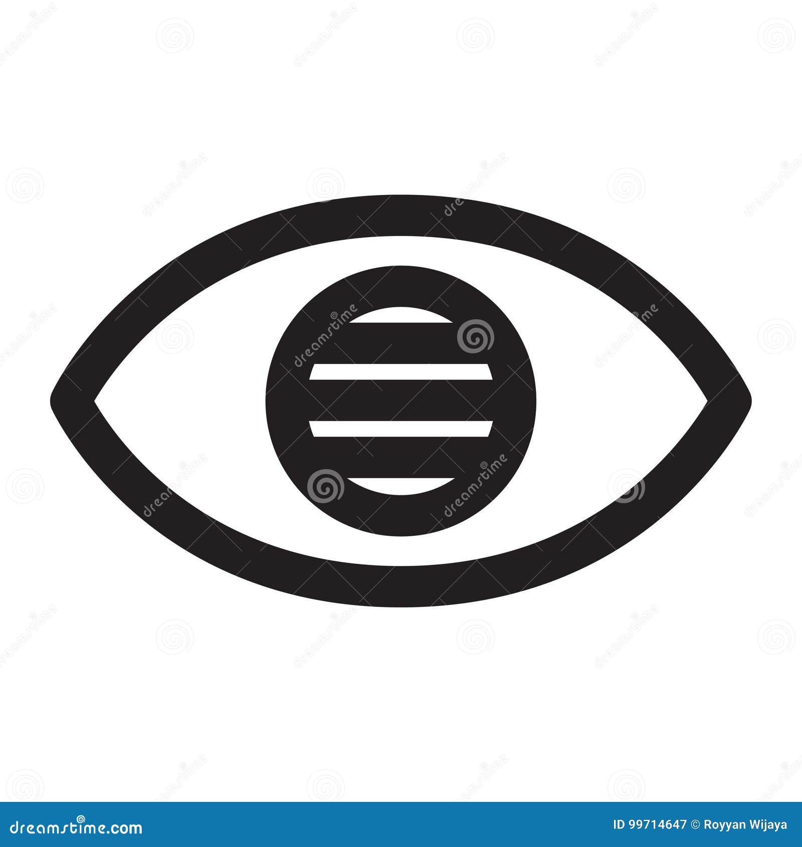 Blind Eyes stock vector. Illustration of flat, awareness - 99714647