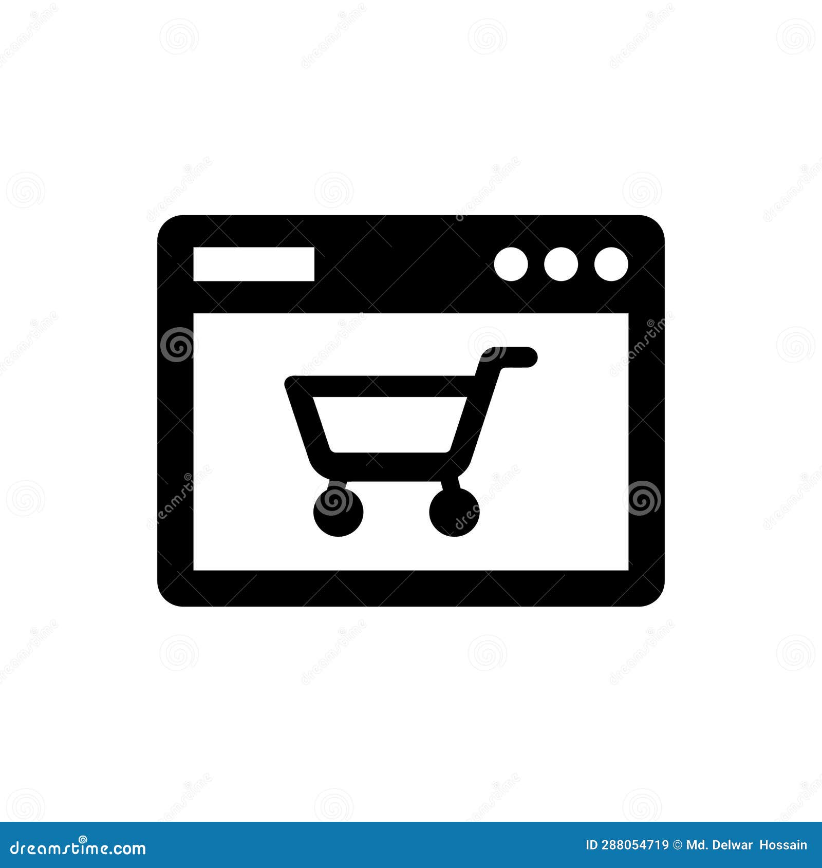 Ecommerce icon stock vector. Illustration of commerce - 288054719