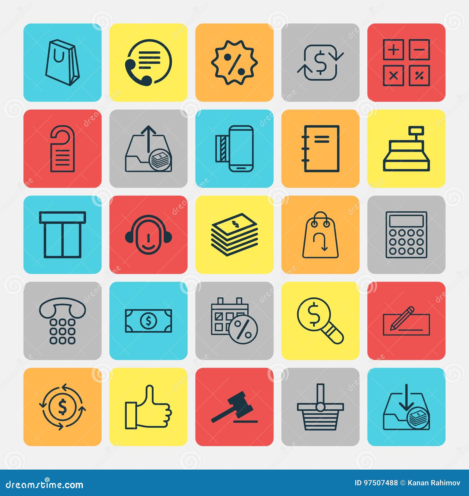 Ecommerce Icons Set. Collection of Recommended, Recurring Payements ...