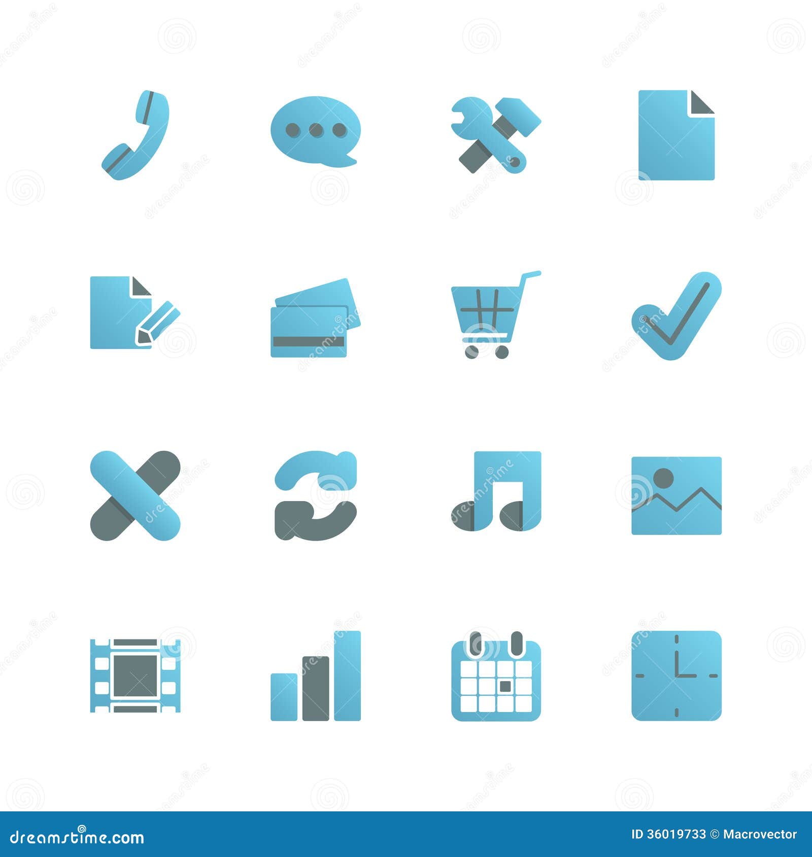 Ecommerce Iconset for Web Design Stock Vector - Illustration of ...