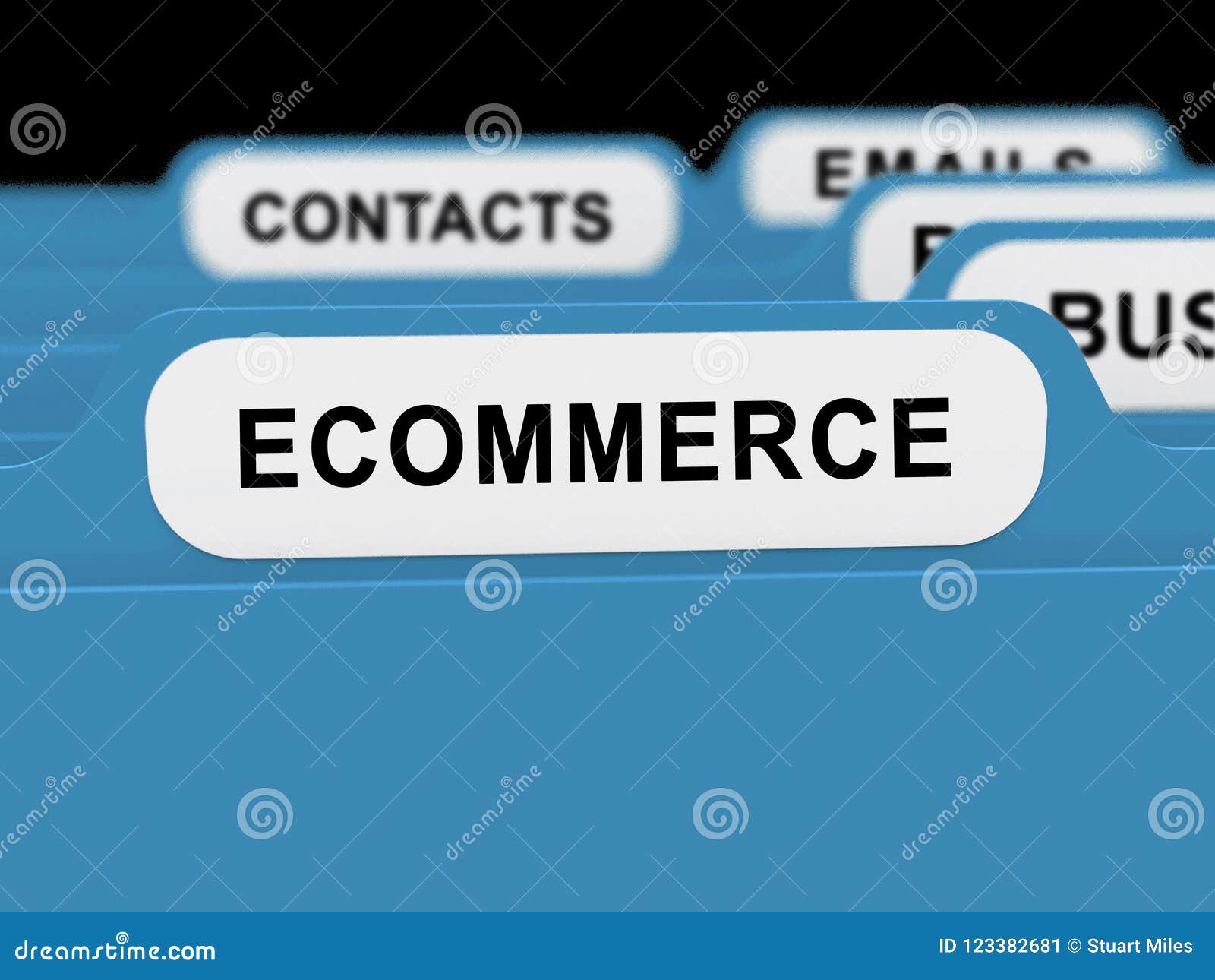 Ecommerce Platform Virtual Marketplace Portal 3d Rendering Stock ...