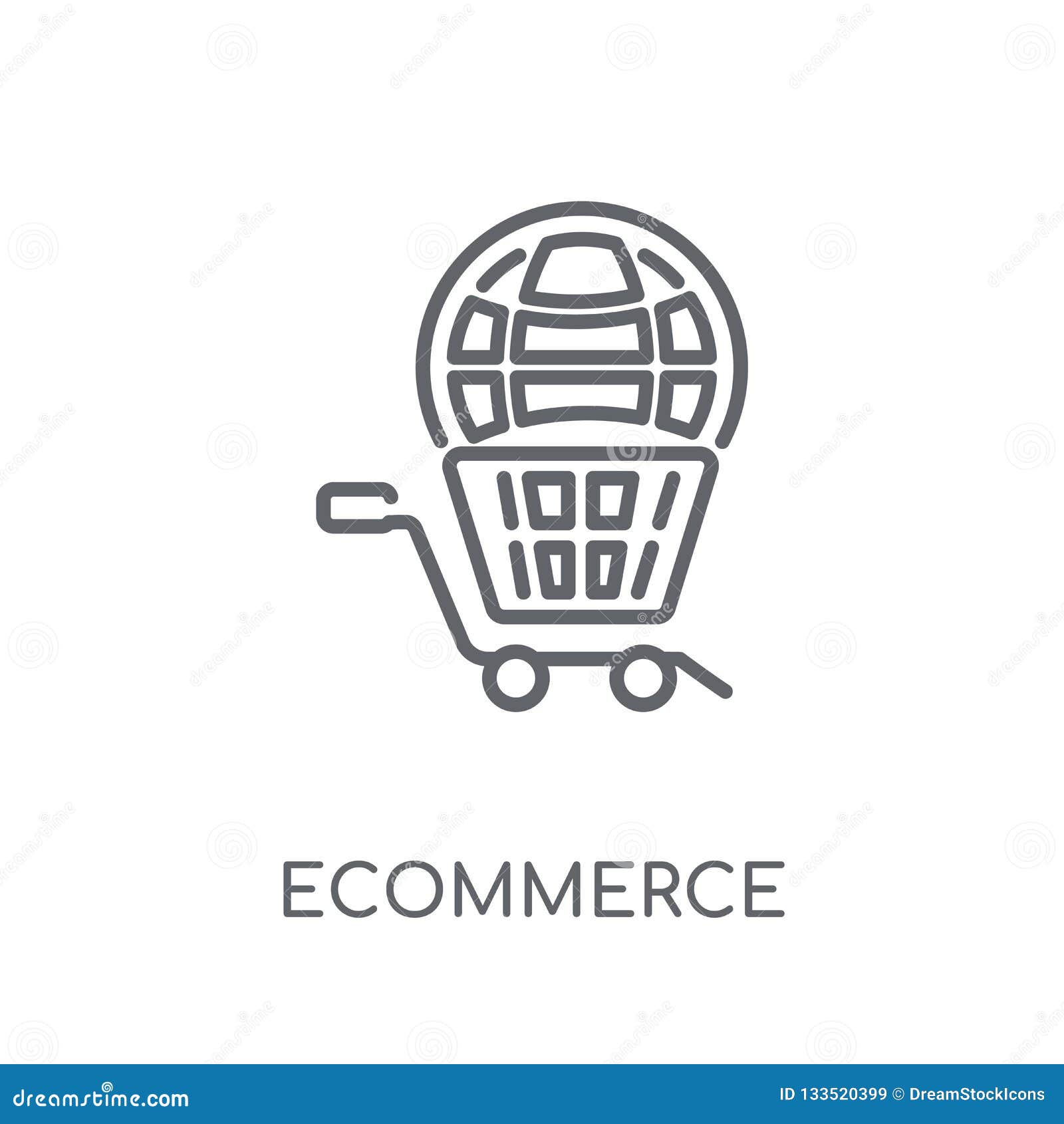 Ecommerce Solutions Linear Icon. Modern Outline Ecommerce Soluti Stock ...