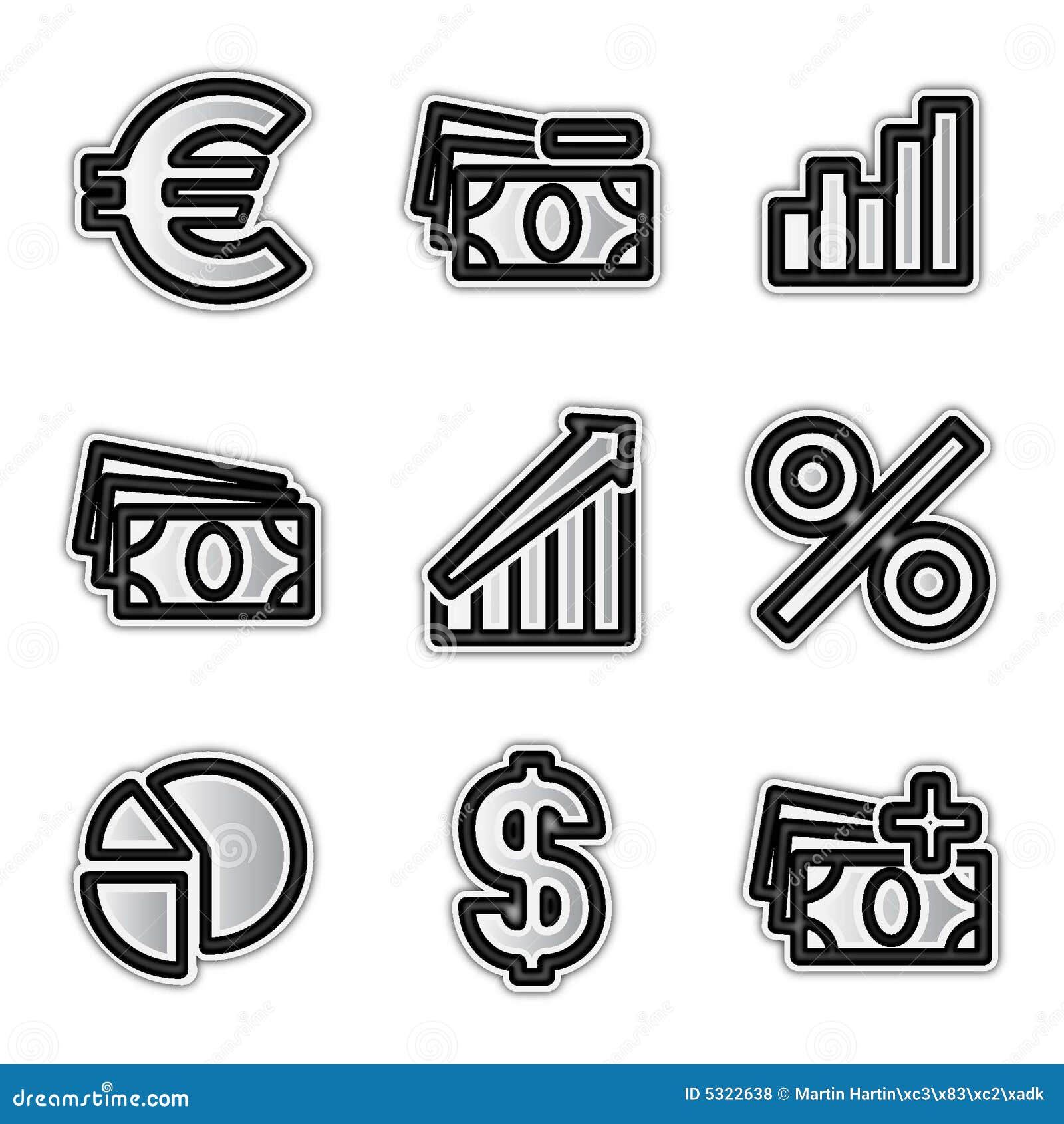 Economía De Los Iconos Del Web Del Vector Ilustración del Vector ...