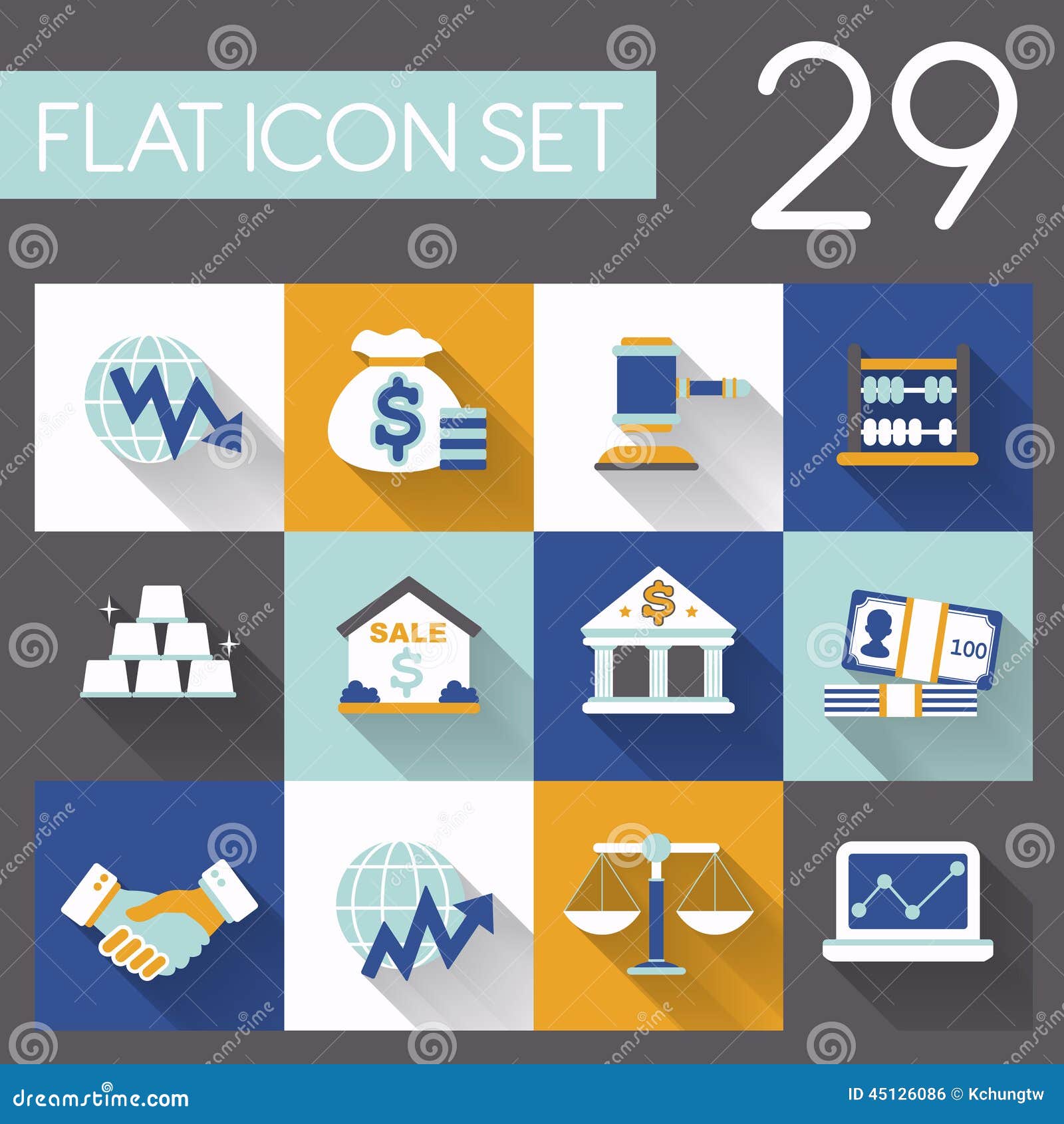 Economic Activities and Financial Icon Set Stock Vector - Illustration ...