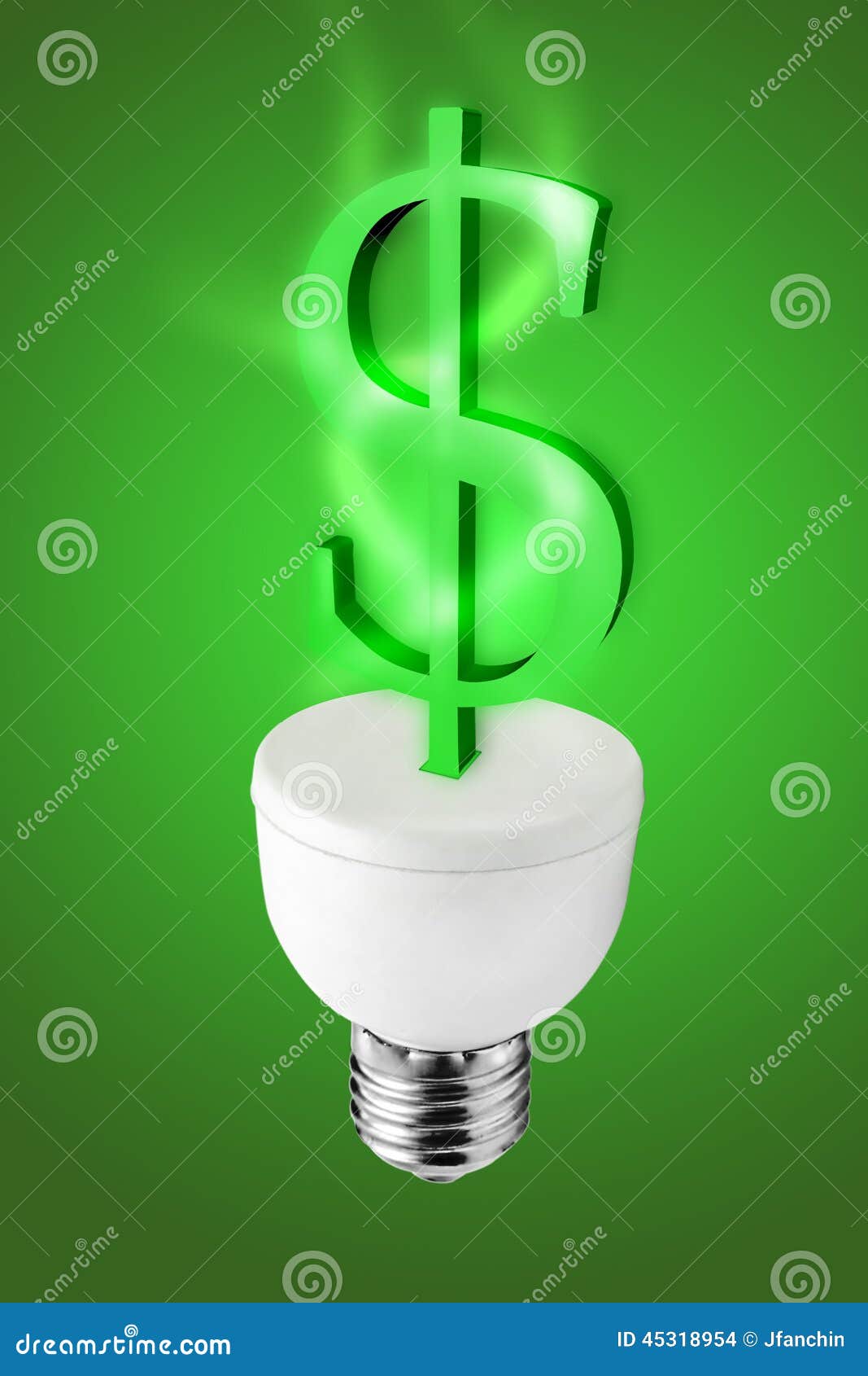 Economic bulb stock illustration. Illustration of efficiency - 45318954