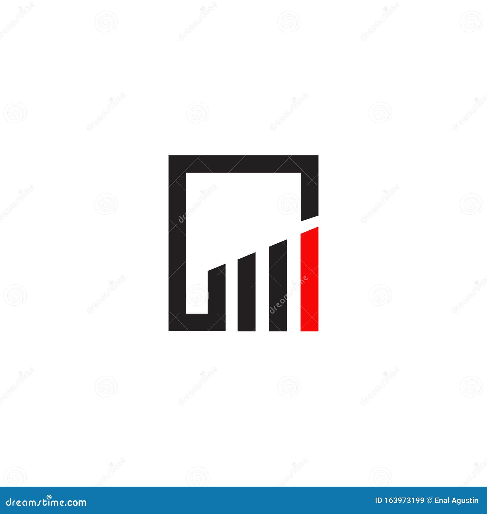 Economic Business Chart Icon Logo Design Stock Vector - Illustration of ...