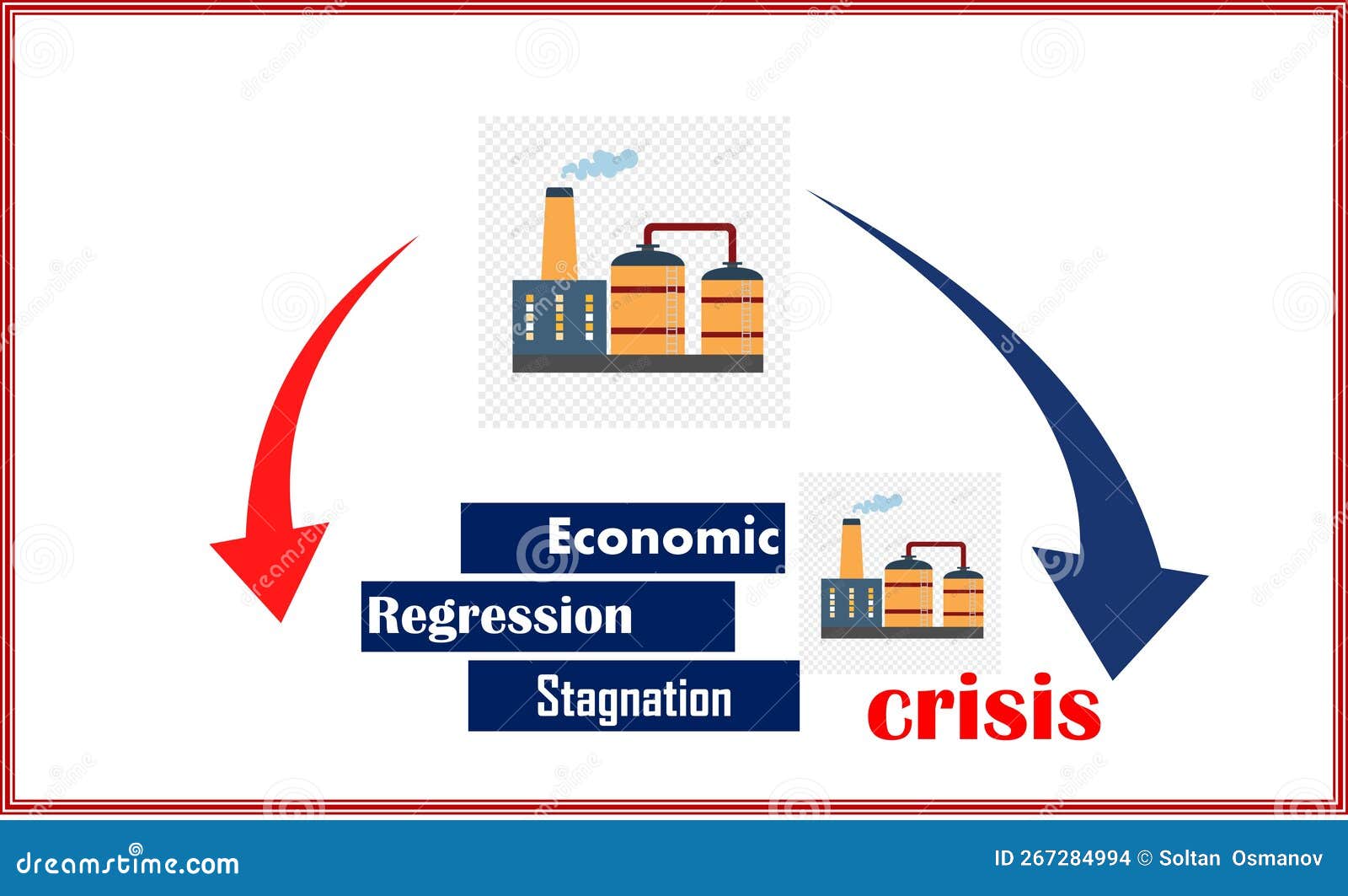 Economic Chaos and Crisis. an Indicator of the Economic Condition. 3d ...