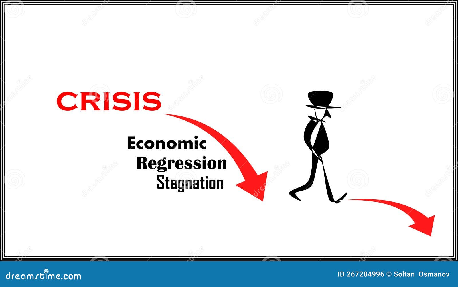 Economic Chaos and Crisis. an Indicator of the Economic Condition. 3d ...