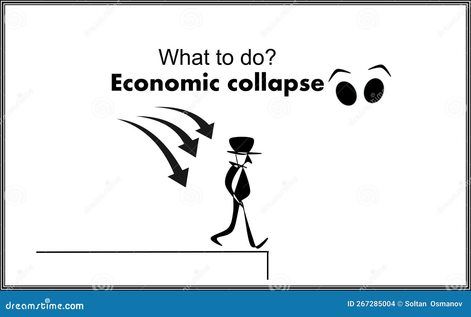Economic Chaos and Crisis. an Indicator of the Economic Condition. 3d ...