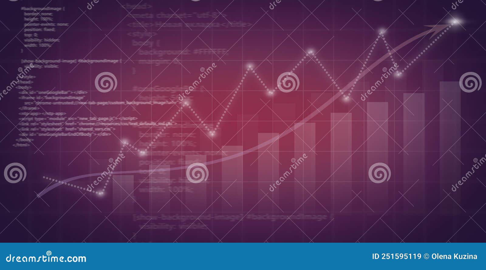 Economic Charts and Graphs, Digital Futuristic Concept Stock Image ...
