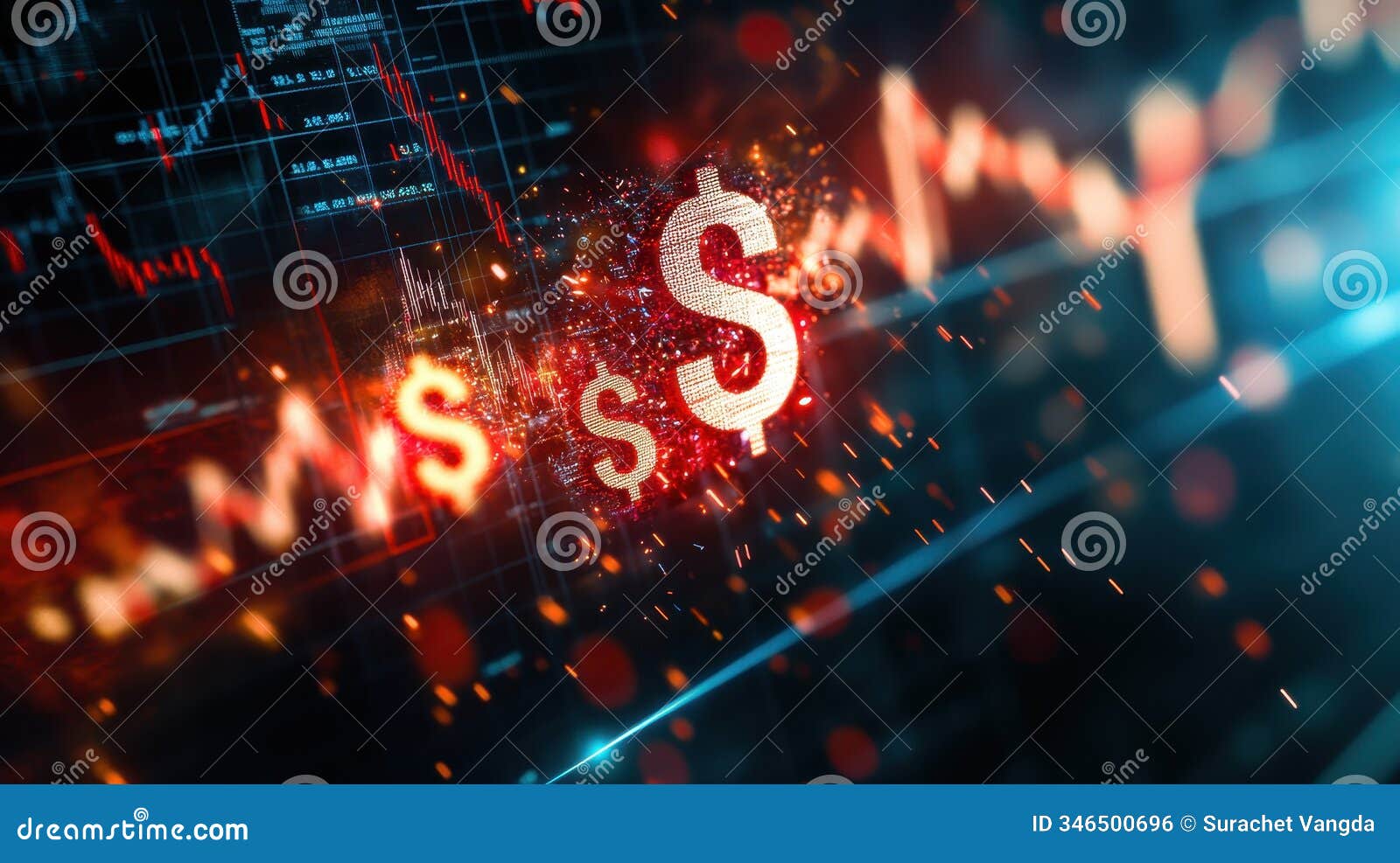 Economic Collapse and Financial System Crisis Concept Stock ...