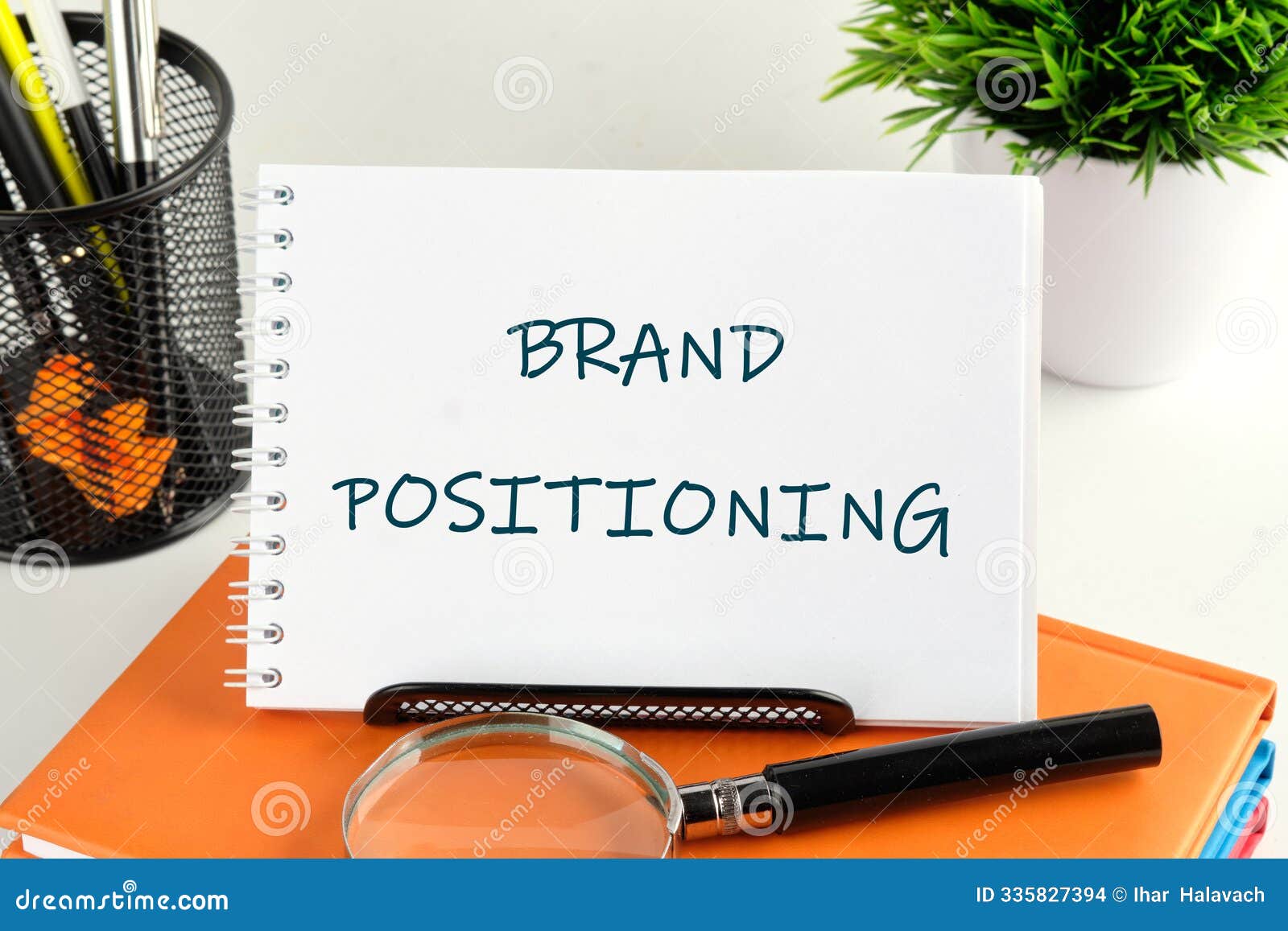 Economic Concept. the Inscription BRAND POSITIONING Handwritten Text in ...