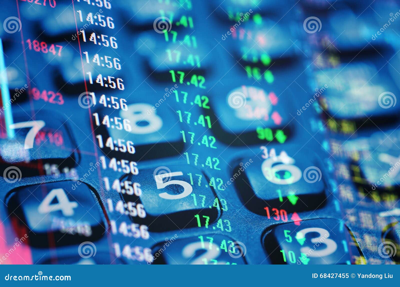 Economic data indicators stock image. Image of figure - 68427455