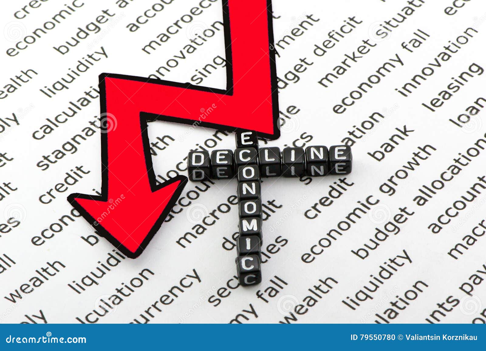 Economic Decline and the Risks Stock Photo - Image of collapse ...