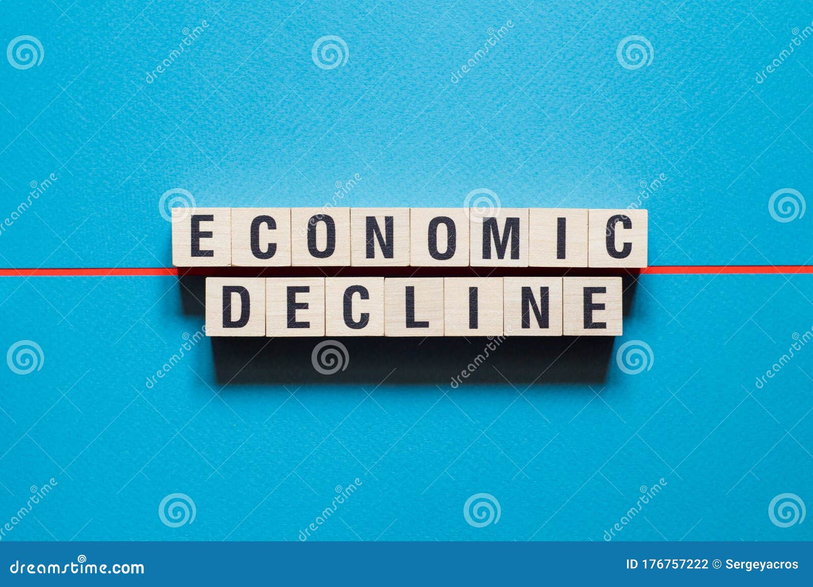 Economic Decline Word Concept on Cubes Stock Photo - Image of economy ...