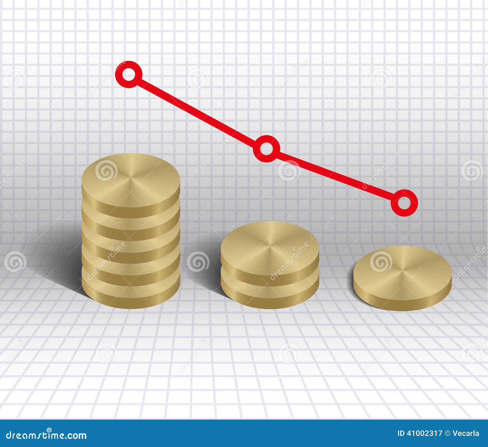 3d Decrease Graph Stock Photography | CartoonDealer.com #14222810