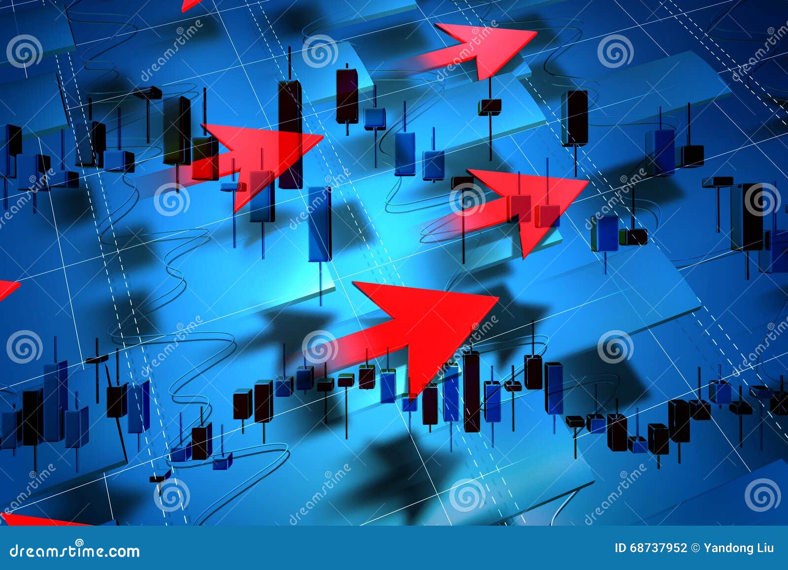 Economic Development and Arrow Stock Illustration - Illustration of ...