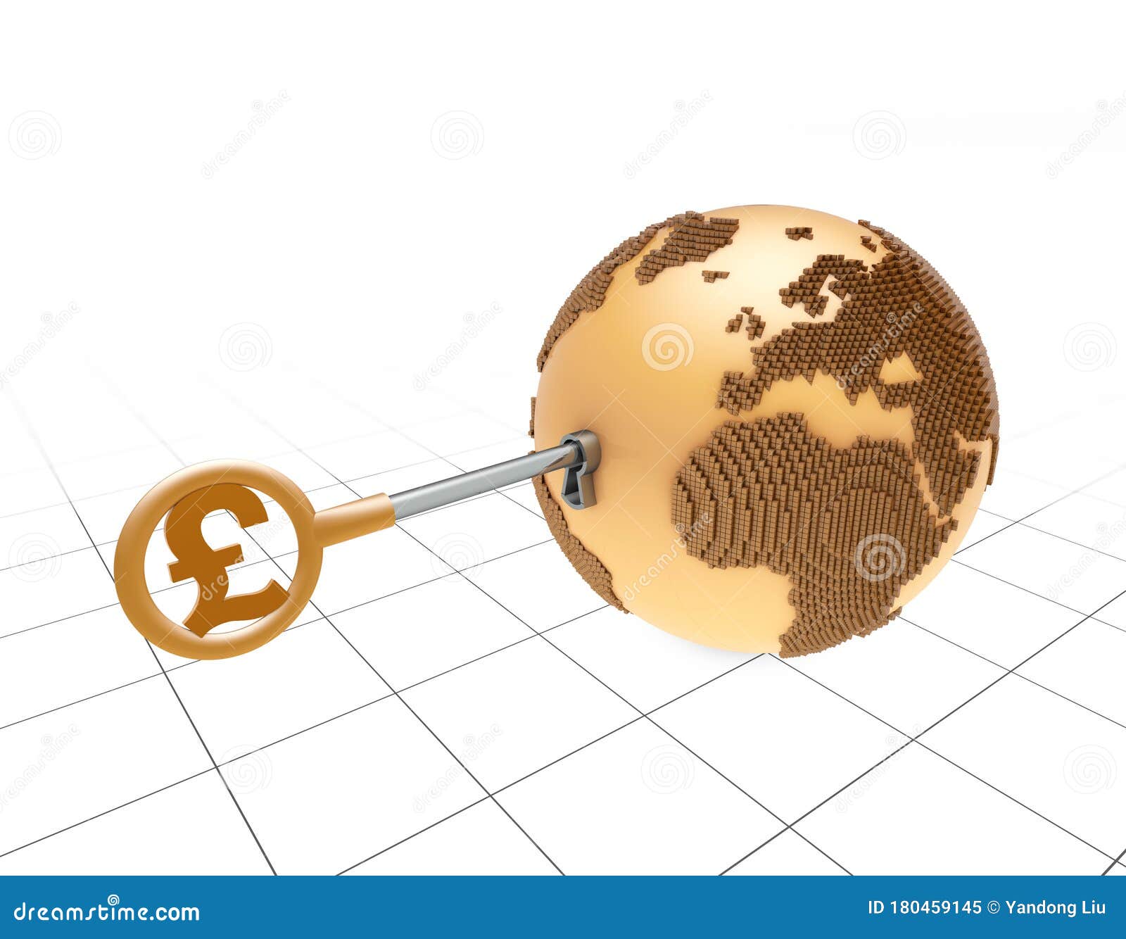 Earth and Key Pound Currency Symbol, Global Economic Development and ...