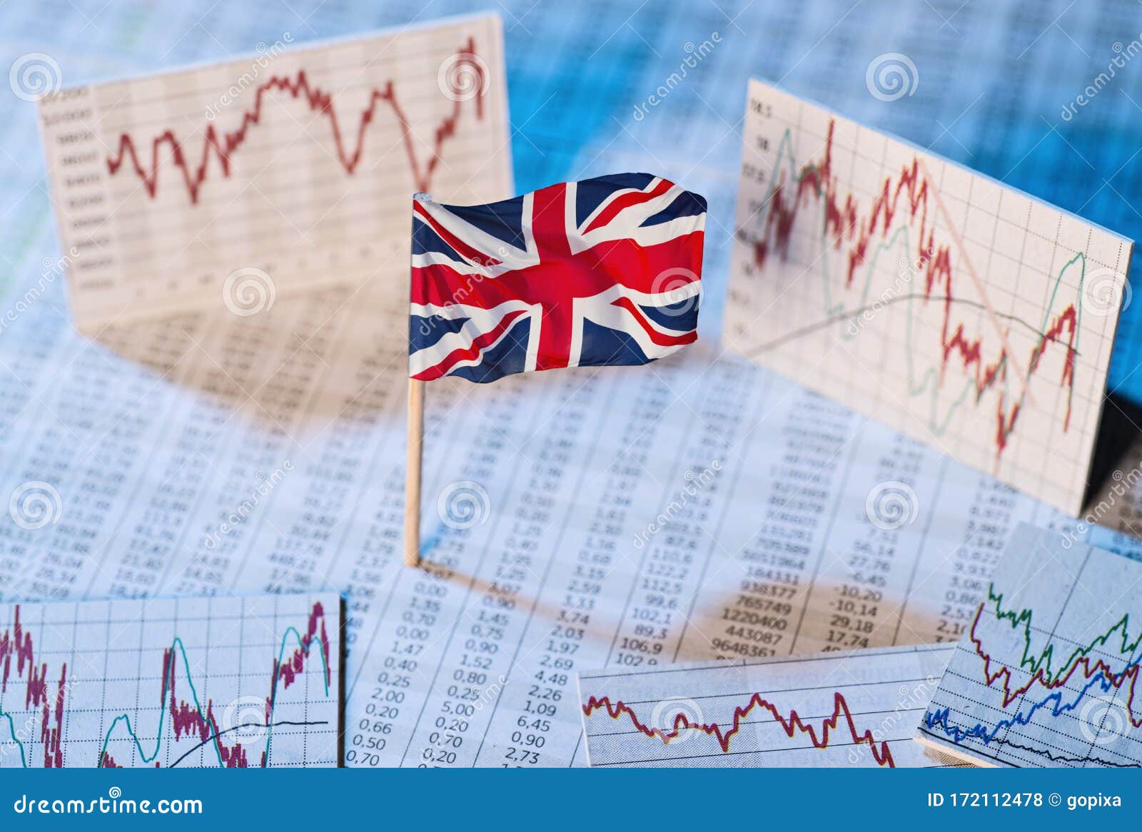 Economic Development in Great Britain Stock Photo - Image of market ...