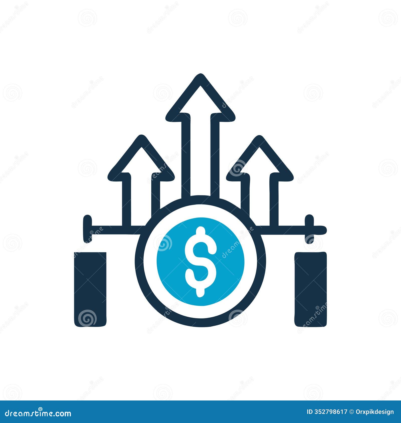 Economic Development Icon stock vector. Illustration of strategy ...