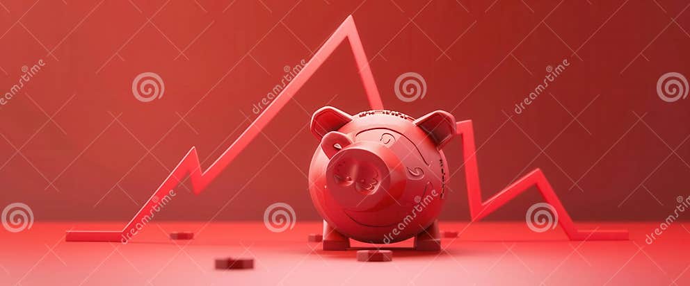 Economic Downturn. Deflation Concept Stock Illustration - Illustration ...