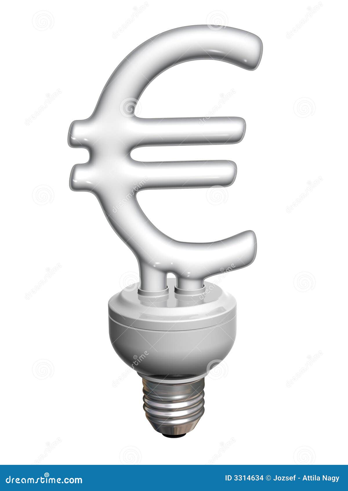 Economic Euro bulb stock illustration. Illustration of bulb - 3314634