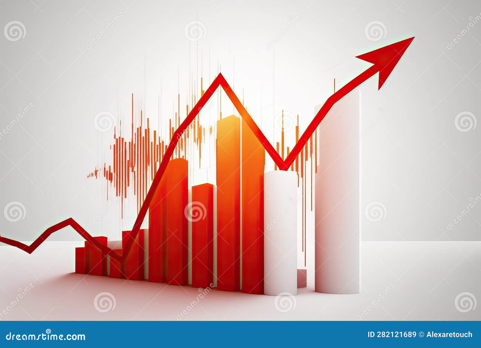 Economic and Financial Charts and Graphics. Stock Illustration ...