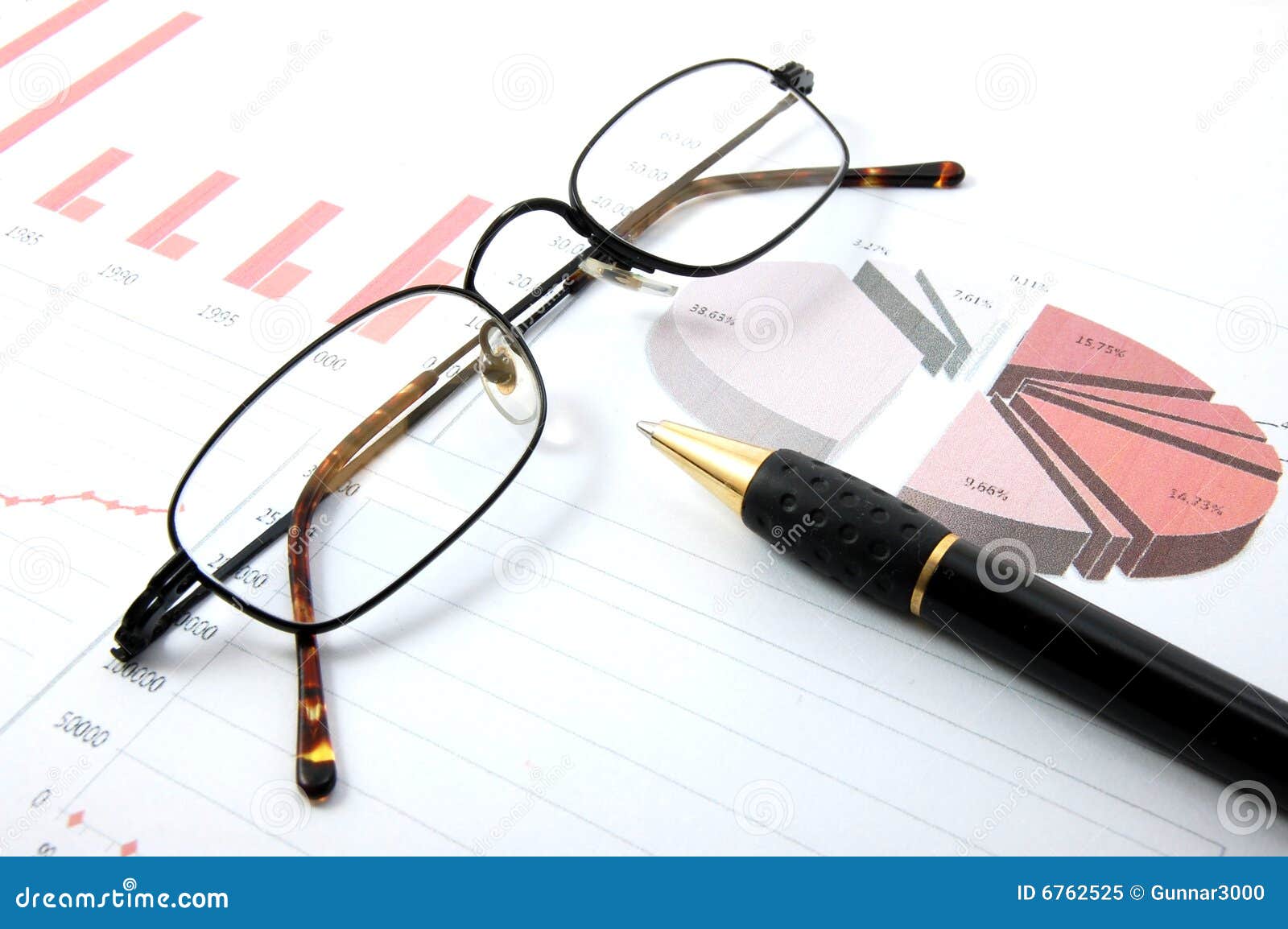 Economic graph stock image. Image of growth, pencil, diagram - 6762525