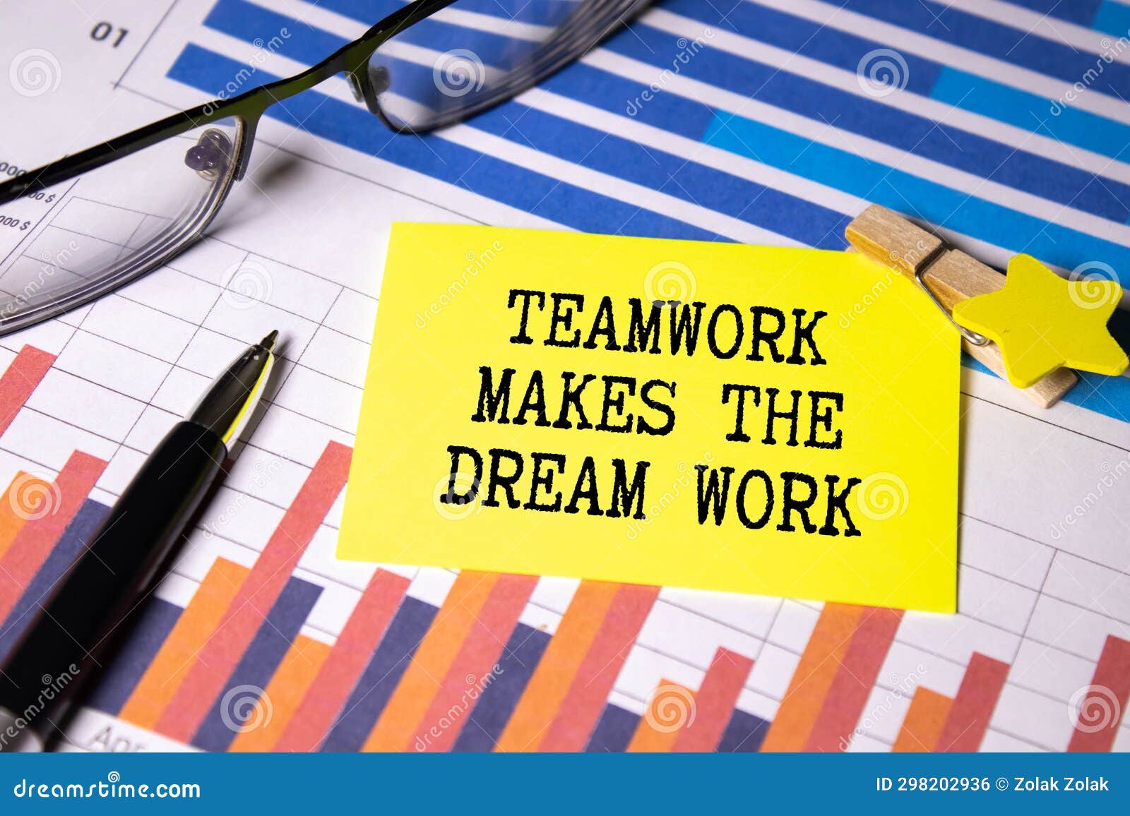 Economic Graphs and the Teamwork Makes the Dream Work Caption Stock ...