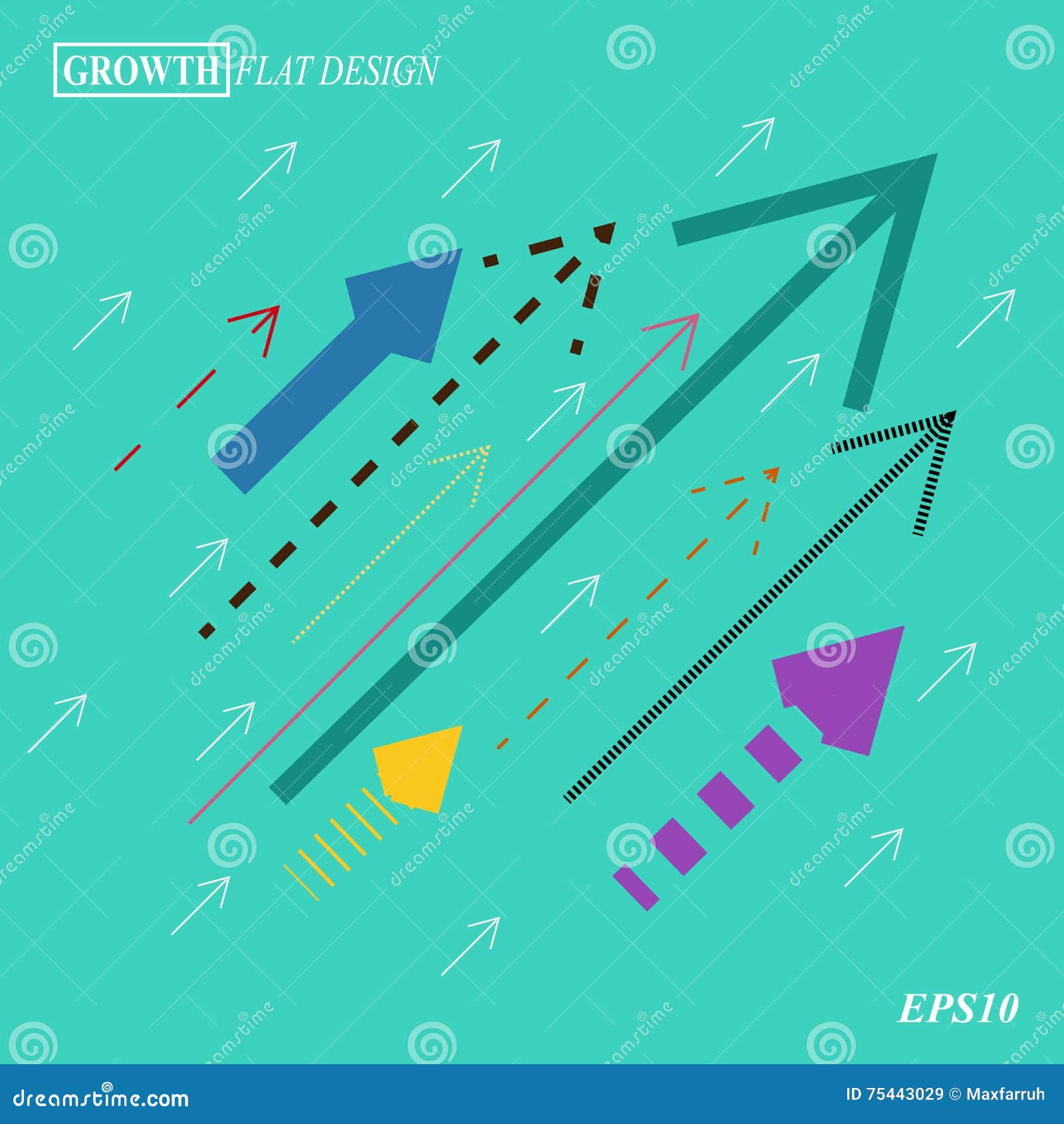Economic growth chart stock illustration. Illustration of economic ...