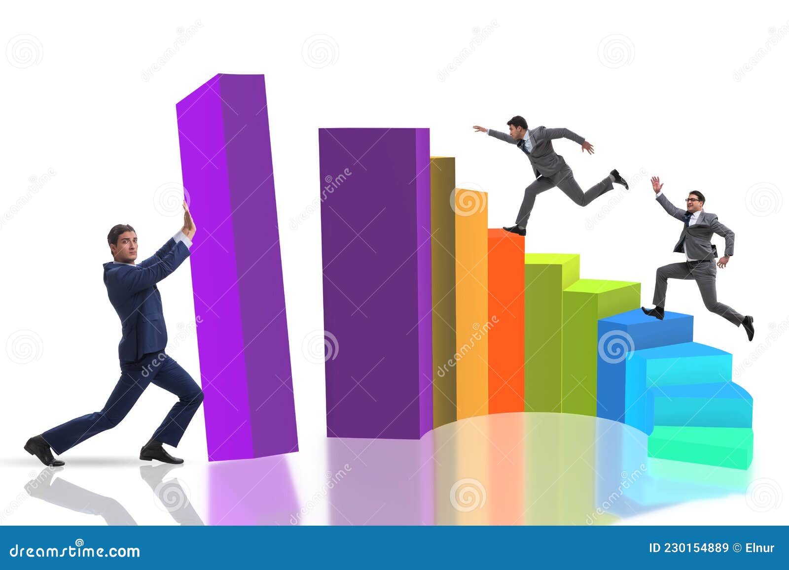 Economic Growth Concept with Business People Stock Image - Image of ...
