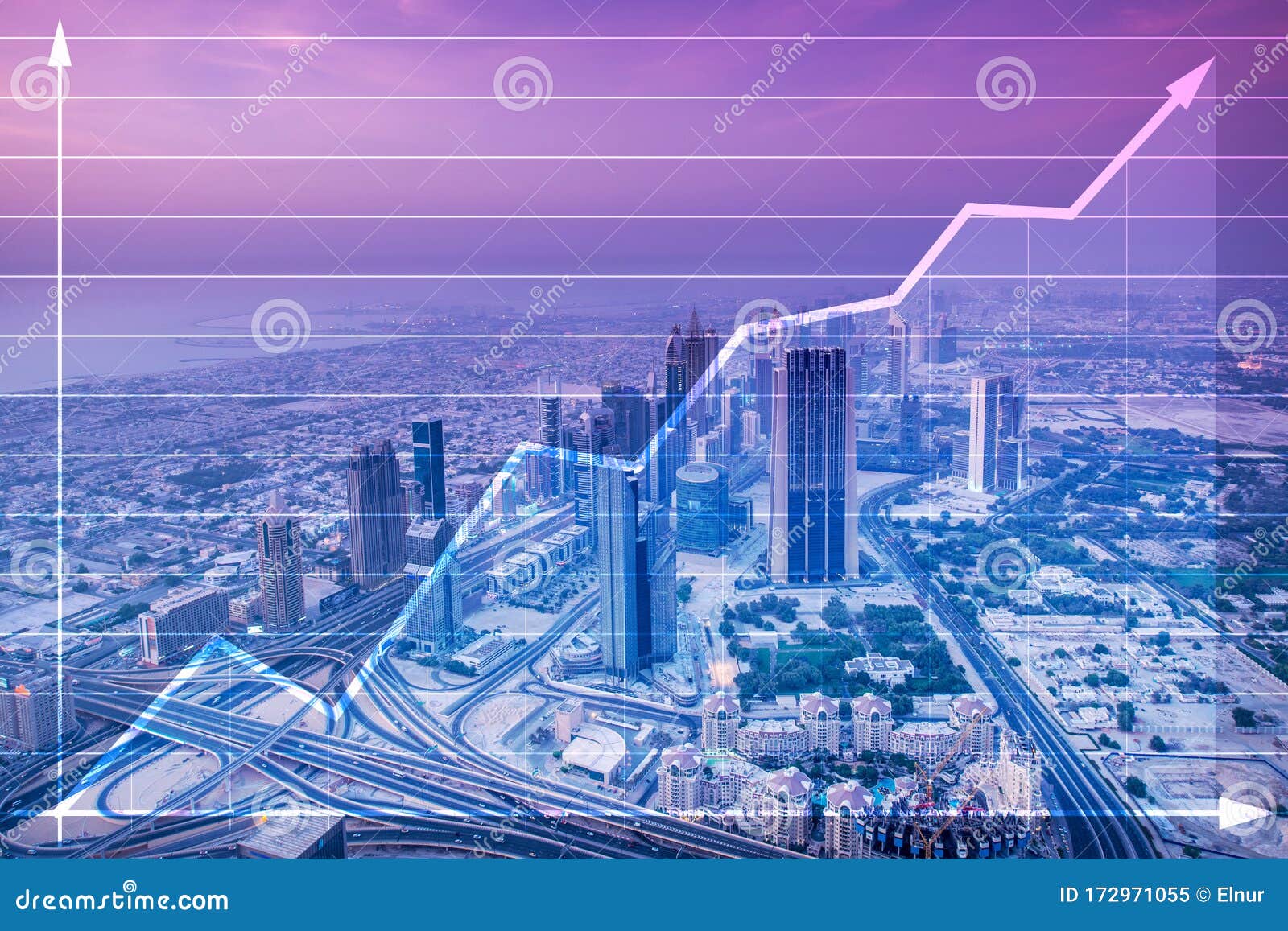 Economic Growth Concept with Charts Stock Image - Image of graphic ...
