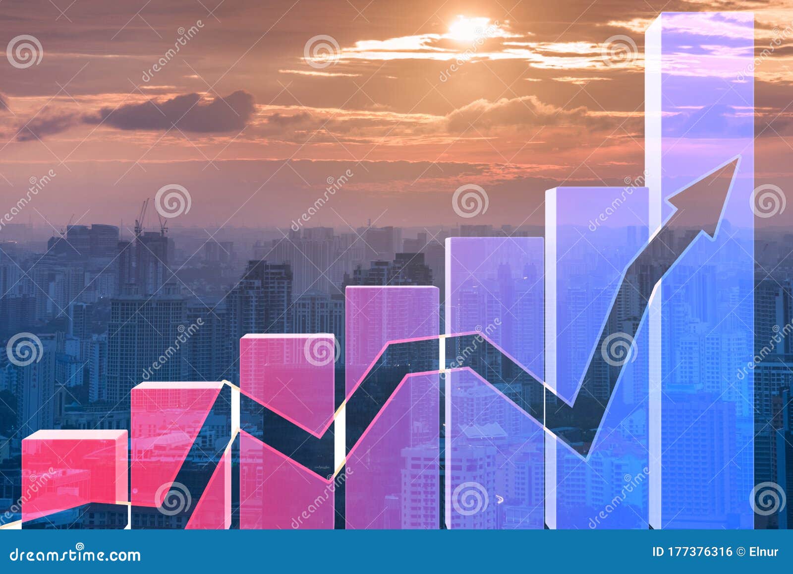 Economic Growth Concept with Charts Stock Photo - Image of growth ...