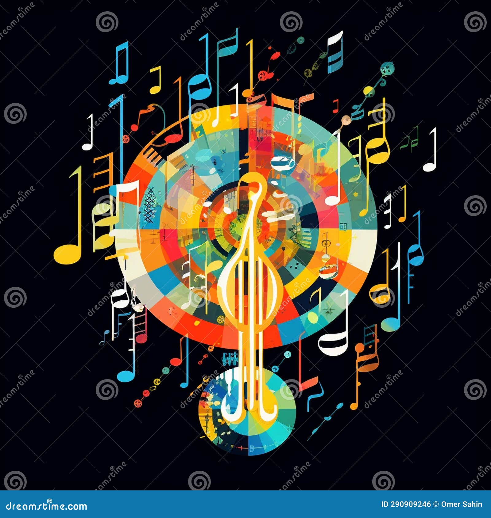 Economic Harmony - Musical Notes and Currency Symbols Stock Photo ...