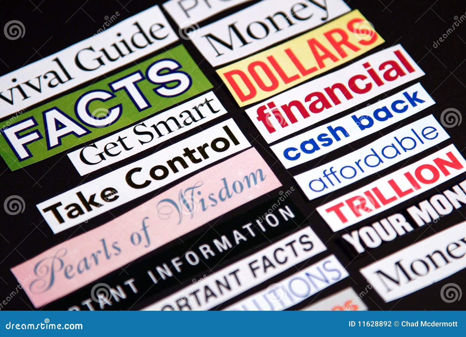 Economic Headlines stock photo. Image of journal, clippings - 11628892