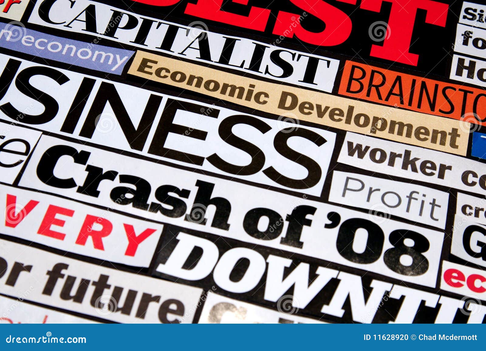 Economic Headlines stock photo. Image of journal, news - 11628920