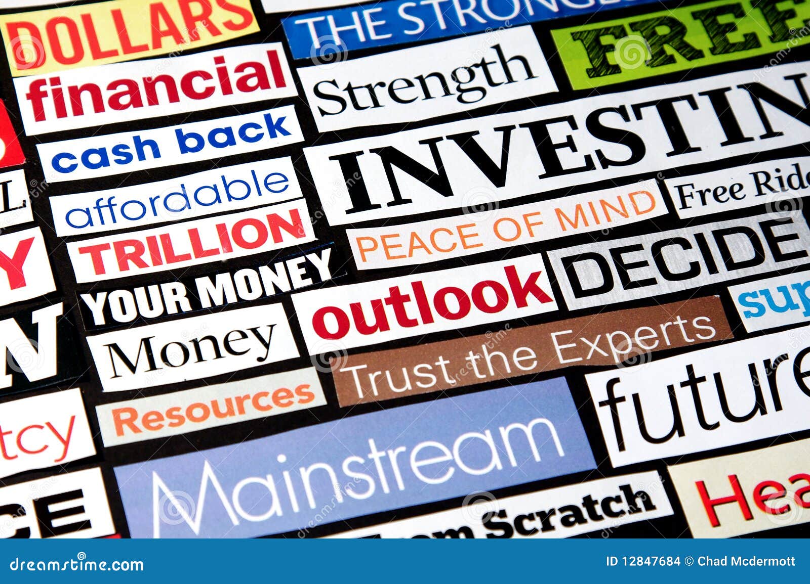 Economic Headlines stock photo. Image of headlines, magazine - 12847684