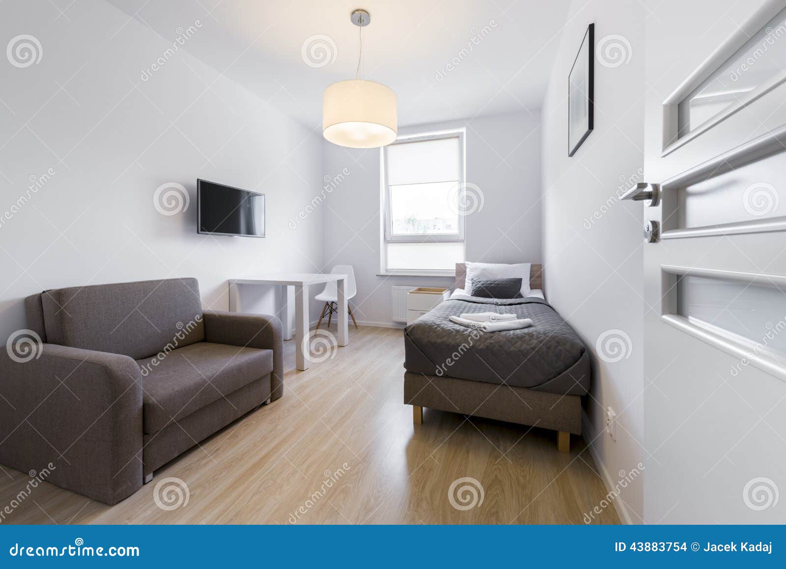 Economic, Modern Sleeping Room Interior Design Stock Image ...