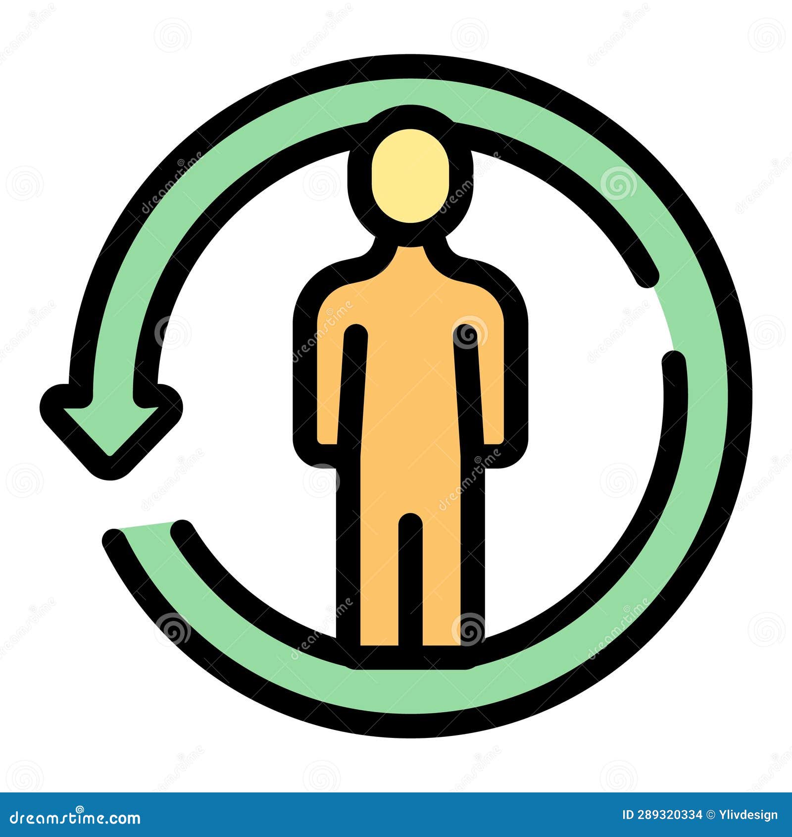 Economic Population Icon Vector Flat Stock Vector - Illustration of ...