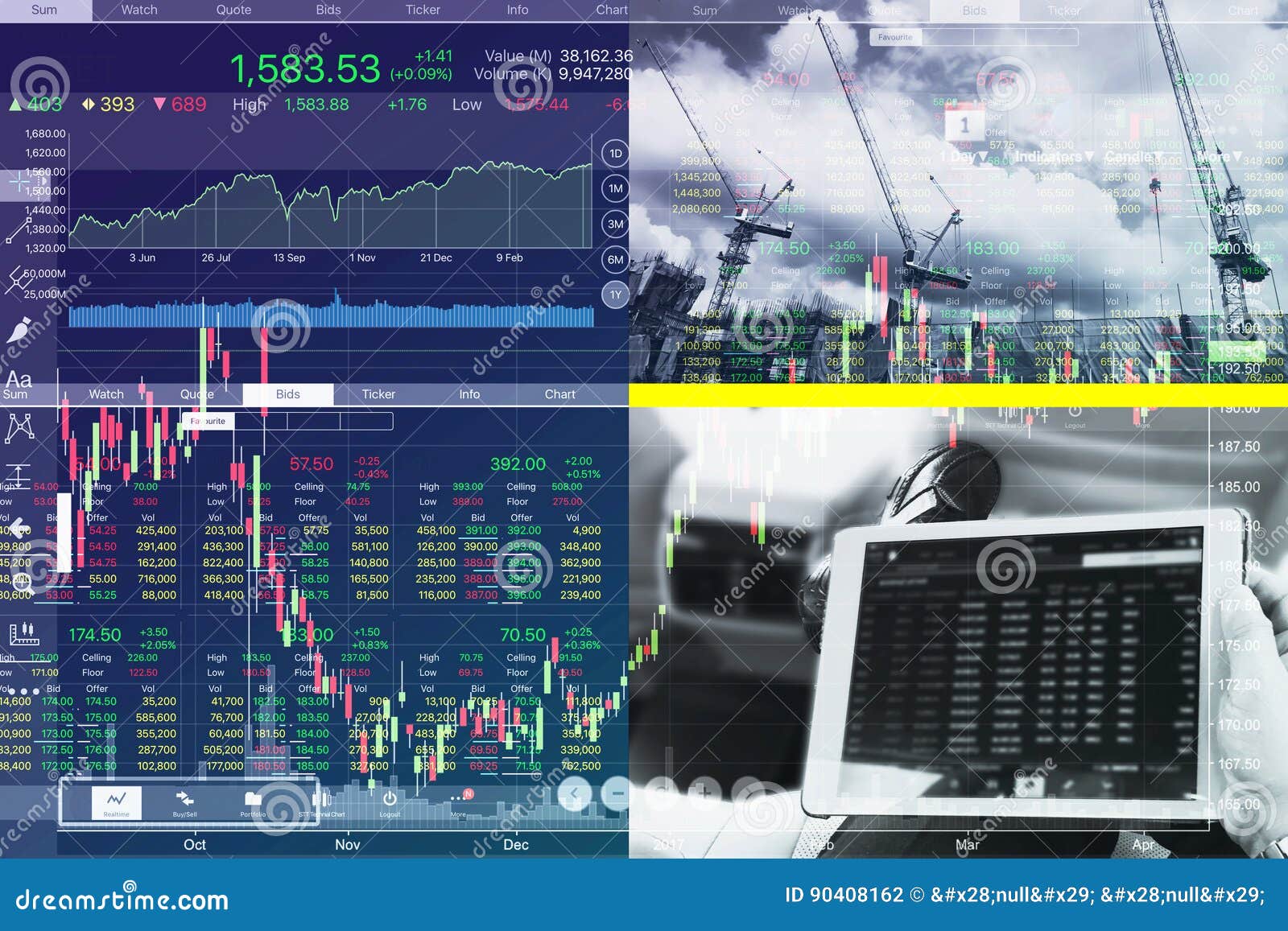 Economic Problems and Business Crisis with Graph. Stock Illustration ...