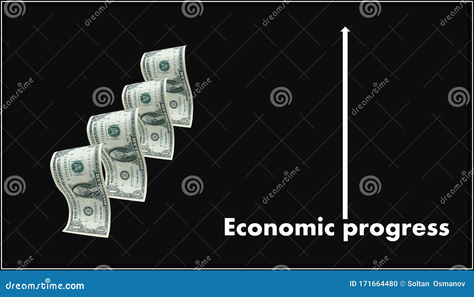Economic Progress. Economic Factor Stock Illustration - Illustration of ...