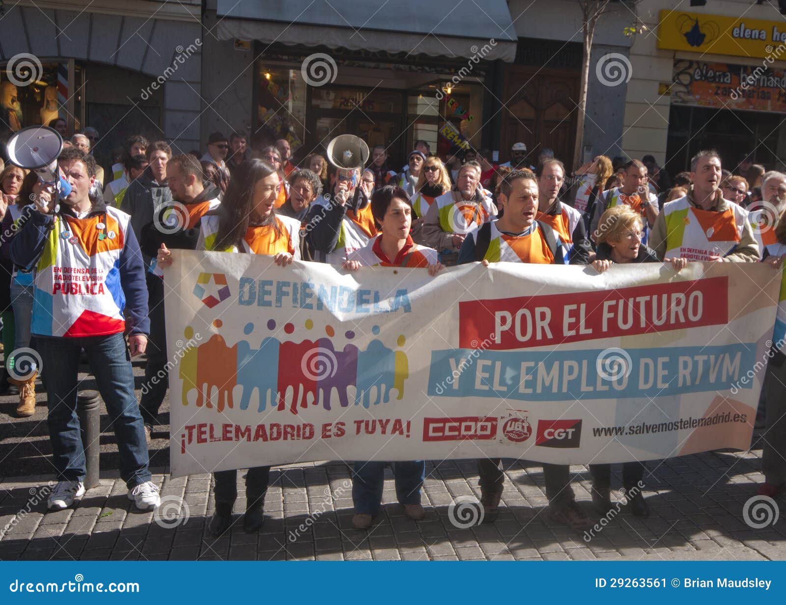 Economic Protest in Madrid, Spain Editorial Photo - Image of europe ...