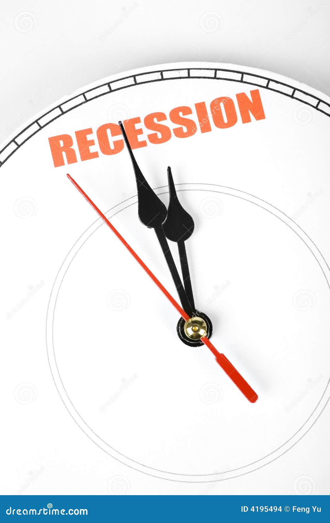 Economic Recession stock photo. Image of negativity, clock - 4195494
