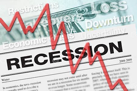 Economic Recession stock illustration. Illustration of graphic - 7360017