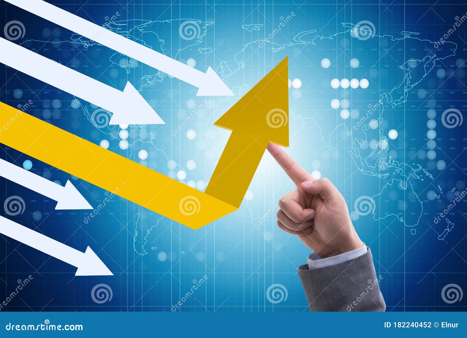 Economic Recovery Concept with the Line Charts Stock Photo - Image of ...