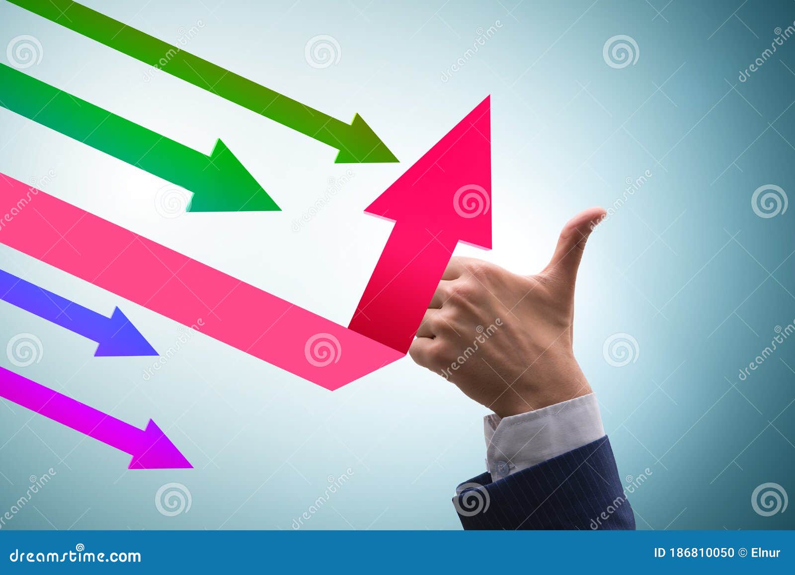 Economic Recovery Concept with the Line Charts Stock Photo - Image of ...